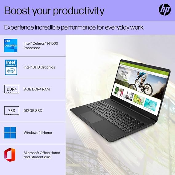HP Laptop 15 Intel Celeron N4500,15s-fq3066TU | Nehru Place Dealers